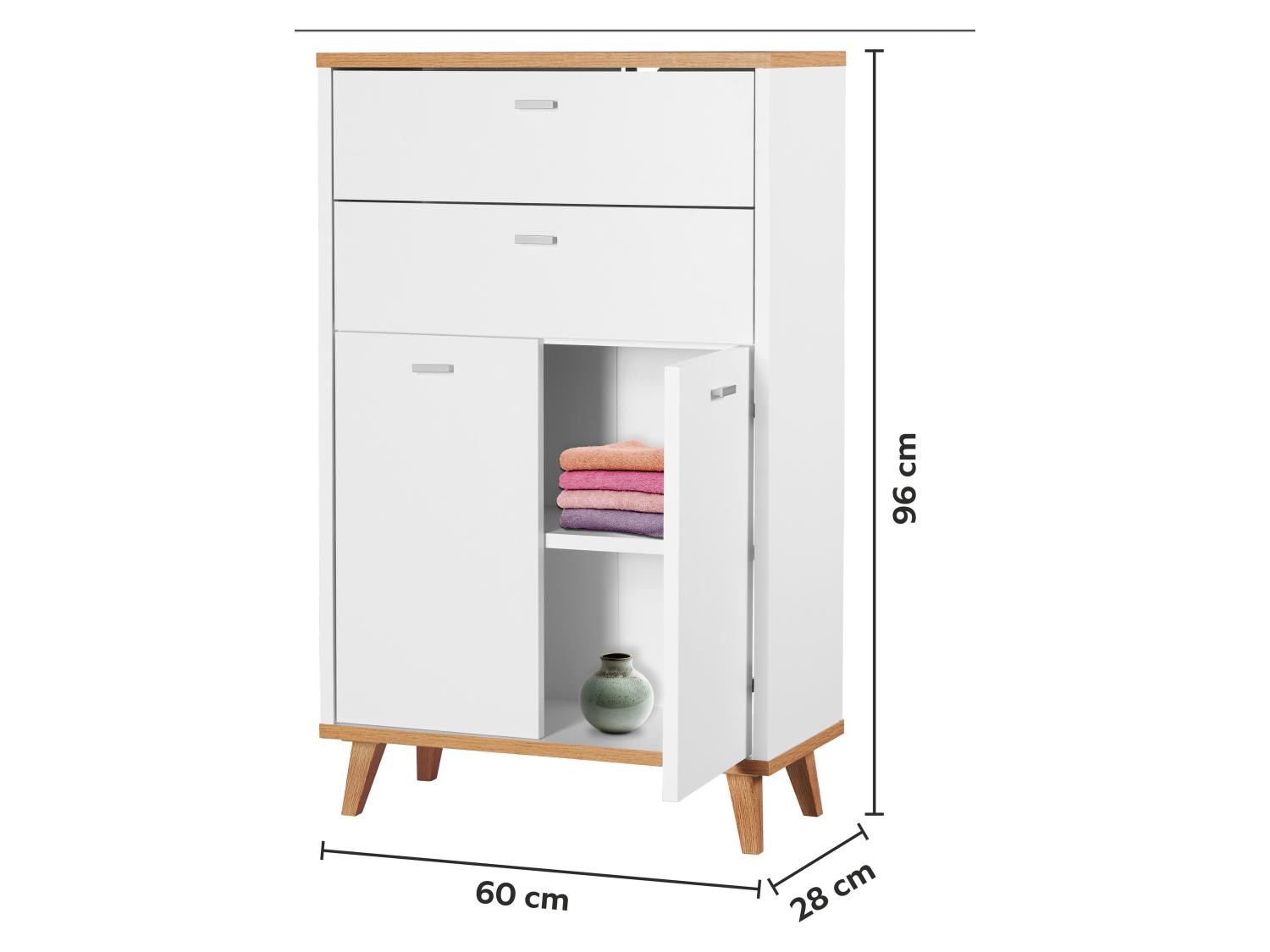 LIVARNO® Brede badkamerkast met 2 lades en 2 deuren Corfu | Lidl