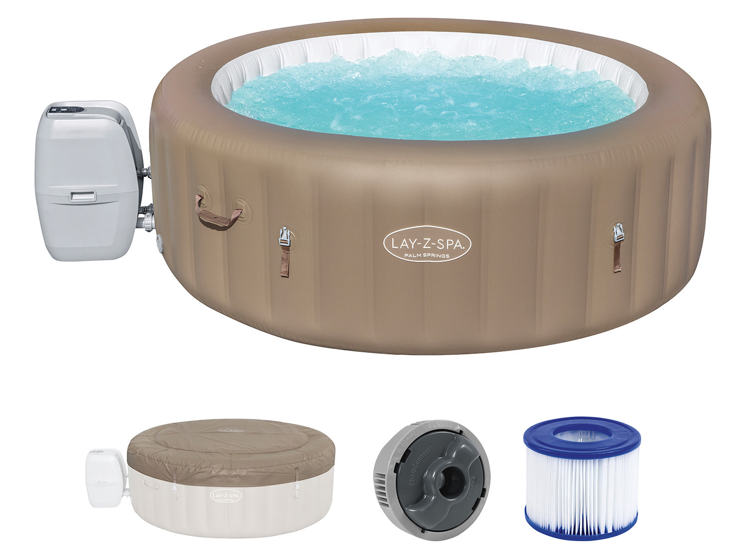 Whirlpool Lay-Z Spa palm Springs Ø 196 x 71 cm | LIDL