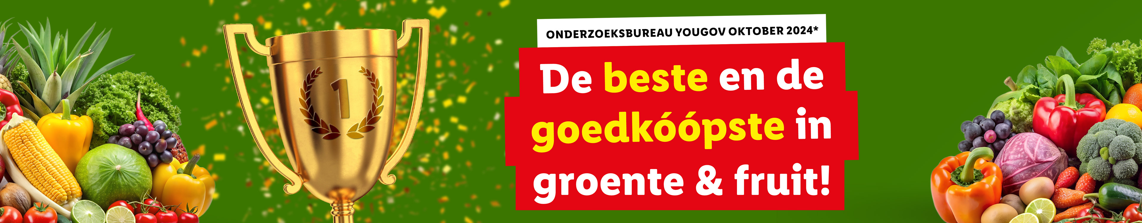 Dé supermarkt in groente en fruit