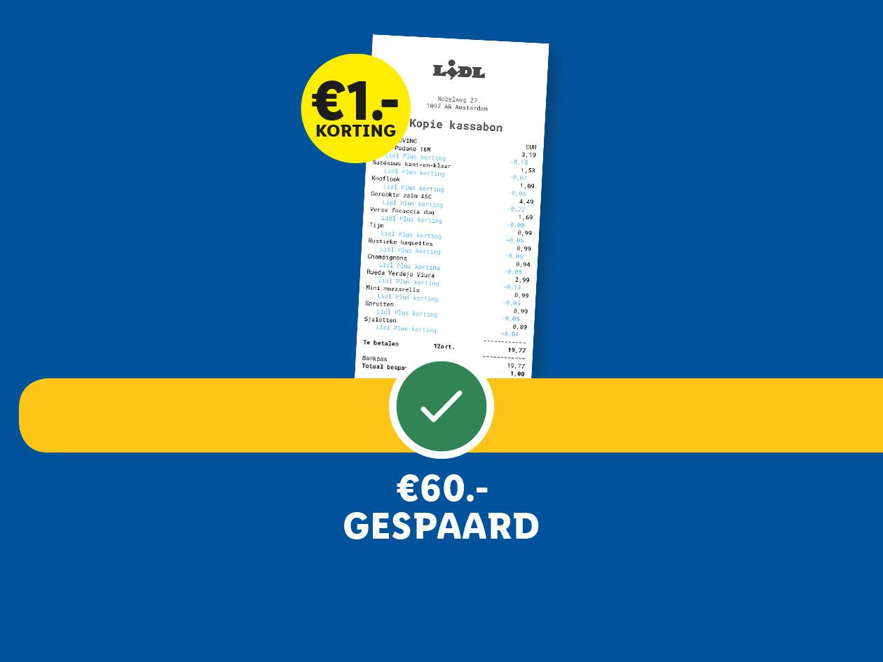 Gratis boodschappen meter